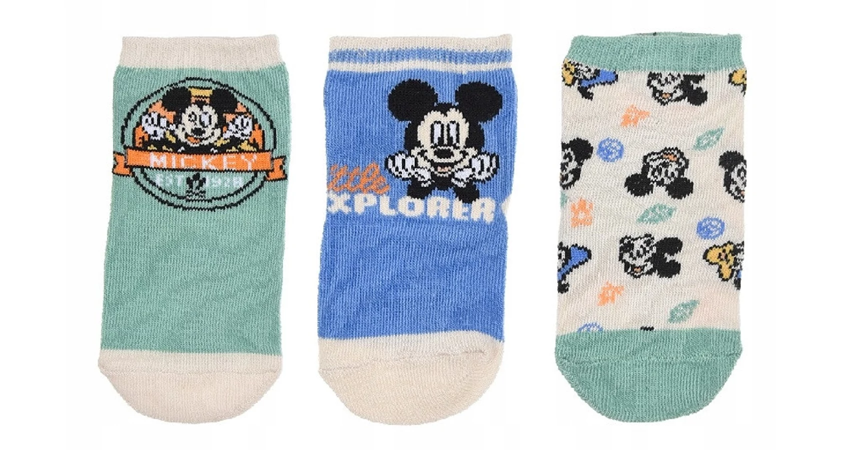 Disney Mickey Explorer Green baba zokni 6/12 hó - Lyamar.hu